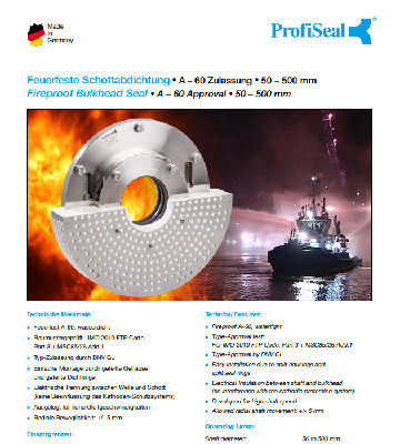 Fireproof Bulkhead Seal – A – 60 Approval 50 – 500 mm | J&E ...